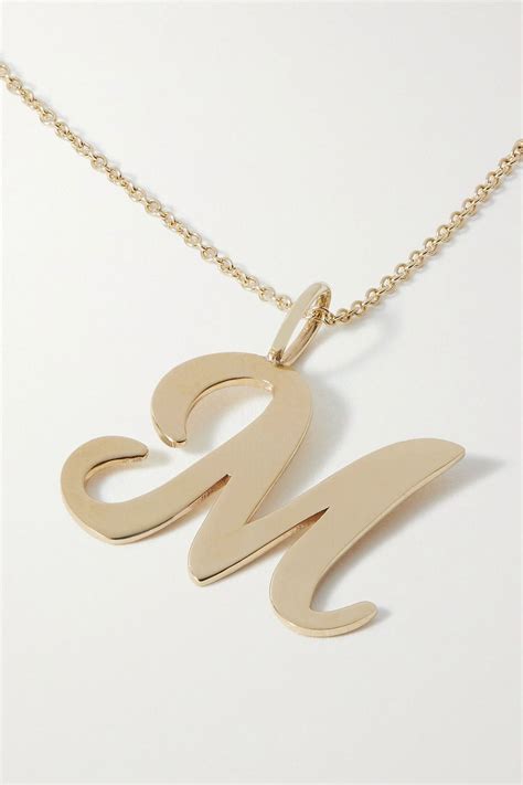 The M Jewelers The Signature Script 10 Karat Gold Necklace The Outnet