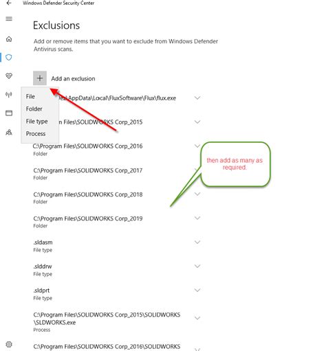 Performance Hack 019 It Solidworks Performance How To Set Windows Defender Exceptions