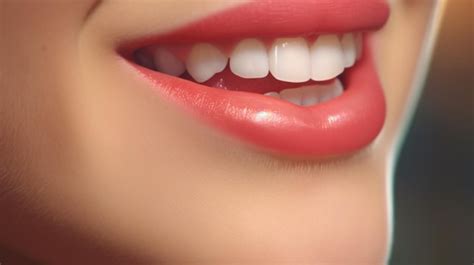 Premium Photo Woman Mouth Left Smilegenerative Ai