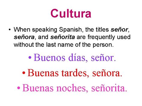 Saludos Greetings Vocabulario Hola Buenos Das Buenas Tardes