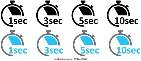 Clock Icon Digital Stopwatch Timer Countdown Stock Vector Royalty Free