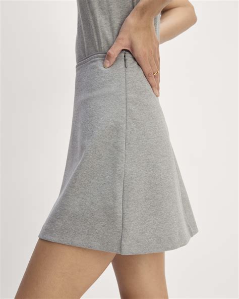 The Dream Mini Skirt Mid Heather Grey Everlane