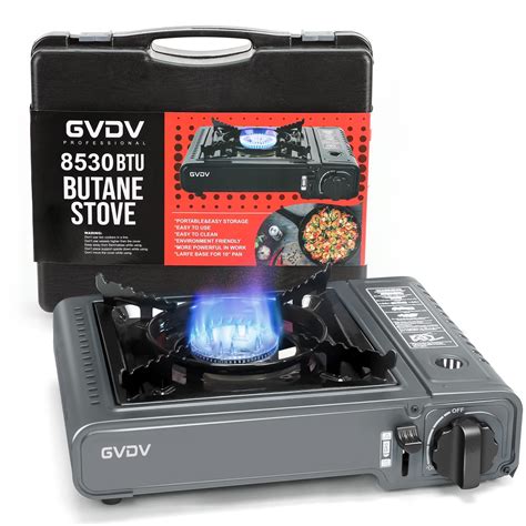 Gvdv Portable Camping Stove 1 Burner Butane Gas Stove With Updated