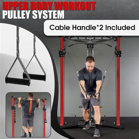 Cable Crossover Machine Syedee Functional Trainer With 17 Height Positions Cable Fly Machine