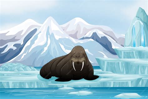 Arctic Walrus Drawing