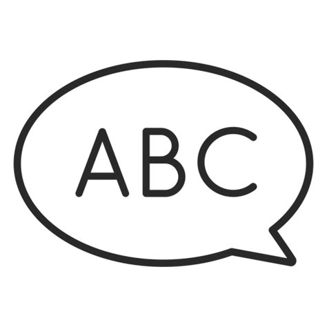 Abc In Speech Bubble Abc Stroke Png And Svg Design For T Shirts