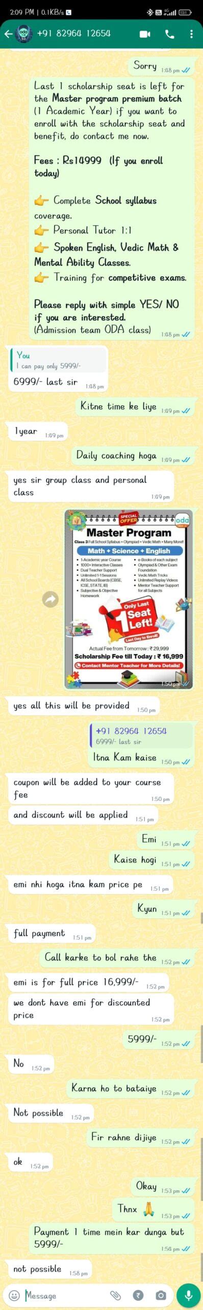 Not Getting Refund From Oda Class Consumer Complaints Court