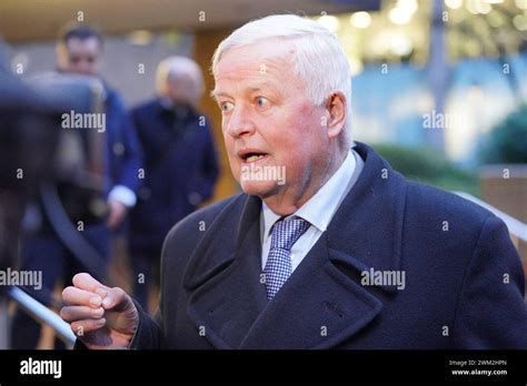 Former Tory Mp Bob Stewart 74 Speaks Outside Southwark Crown Court