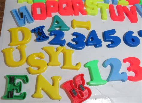 Magnetic Alphabet Abc Letters Numbers Complete And Replacement