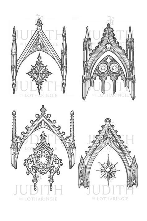 Architectures Judithdelotharingie Ttt In 2024 Gothic Architecture Tattoo Art Drawings