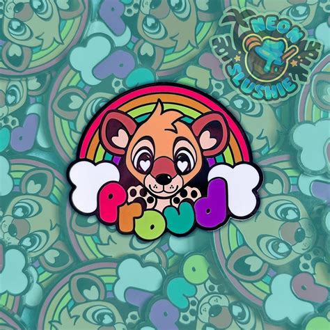 Proud Pin Furry Lgbtq Pride Rainbow Enamel Pins Etsy