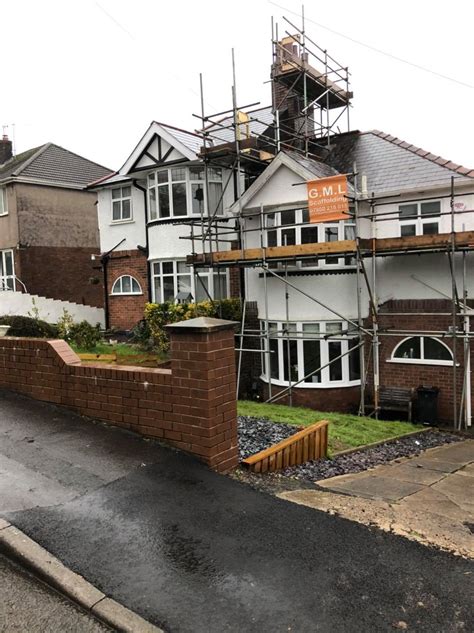 Three Sides Of Scaffolding Erected Gml Scaffolding