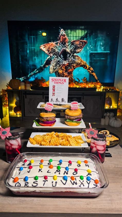🎬 Stranger Things Snack Board Movie Night Snack Boards Series The