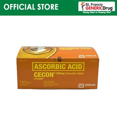 Ascorbic Acid Cecon® 500 Mg Lazada Ph