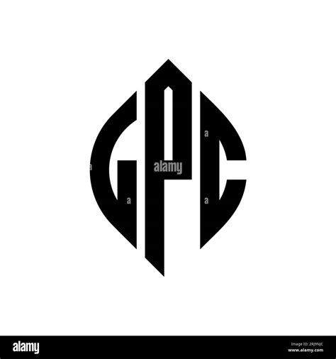 Lpc Circle Letter Logo Design With Circle And Ellipse Shape Lpc