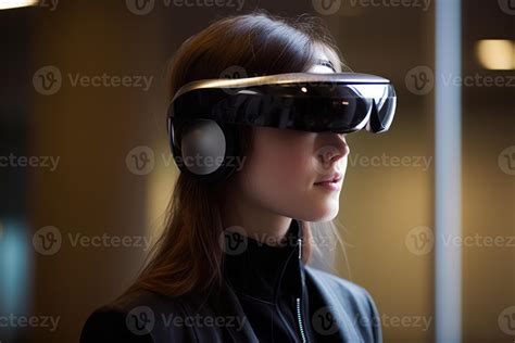 A Photo Of A Person Wearing An Advanced Wearable Device That Enhances