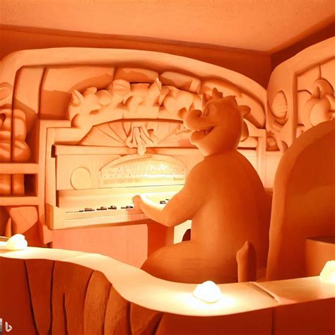 Bowser Playing The Piano Carved In Peach Rdalle2