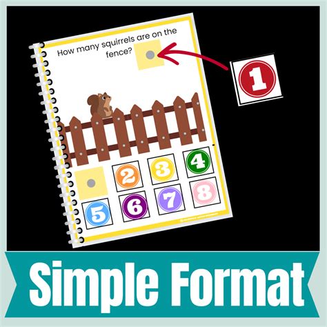 Spring Math Interactive Book For Preschool Match Numbers Classful