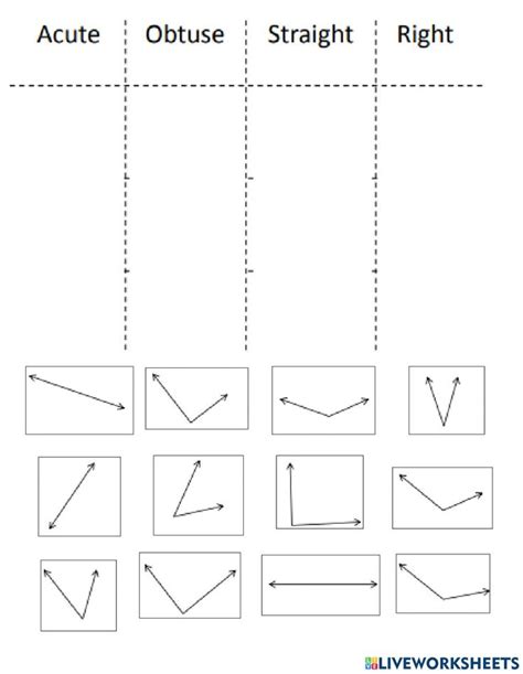 An Image Of Different Angles Worksheet