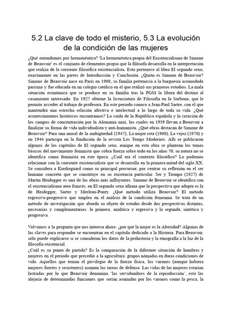 Redaccion 51 Descargar Gratis Pdf Simone De Beauvoir Existencialismo