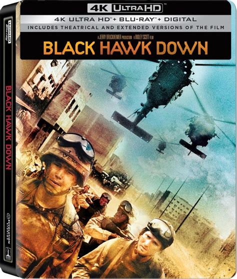 Black Hawk Down 2001 Limited Steelbook Edition Usa Import 4k Ultra