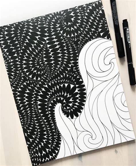 Trippy Pattern Drawing By Tanya Heidrich