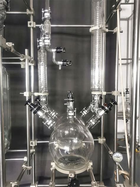 Jacketed Glass Reactor With Rectification Column And Tail Gas
