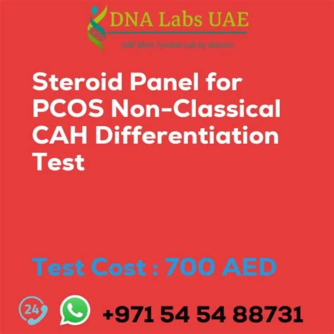 Steroid Panel For Pcos Non Classical Cah Differentiation Test Cost Dna Labs Uae