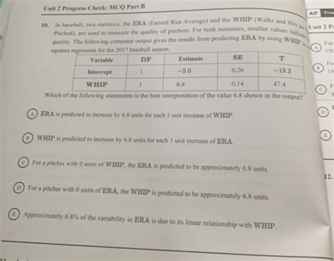 Unit Progress Check MCQ Part B In StudyX
