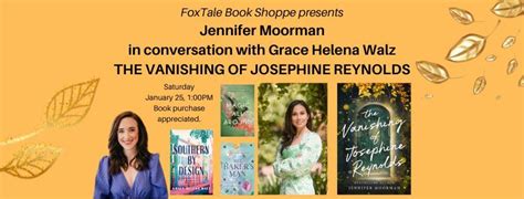 Jennifer Moorman And Grace Helena Walz The Vanishing Of Josephine Reynolds Foxtale Book Shoppe
