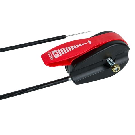 Universal Throttle Control And Cable With Bolt And Nyloc Nut Shepp City Garden Equipment