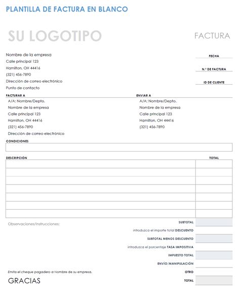 Plantilla De Factura De Venta De Microsoft Word Cómo Hacer Facturas