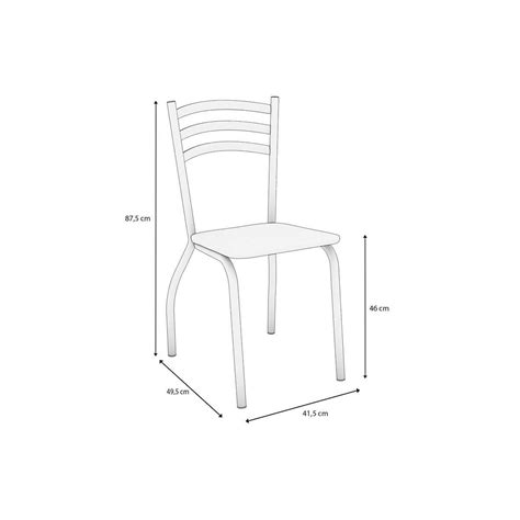 Sala De Jantar Completa Volga C Tampo De Madeira 90cm E 4 Cadeiras
