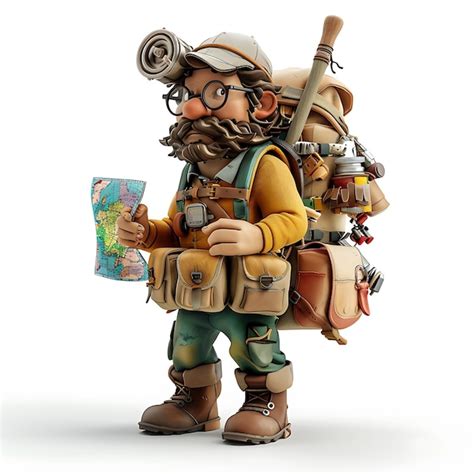Explorer With Backpack Map Images Free Download On Freepik