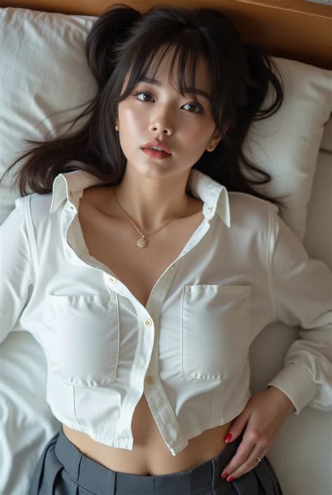 Big Breasts、 Japanese Woman White Y Shirt 、 Curvy Body Seaart Ai