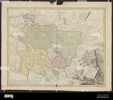 Detailed Map Of The Duchy Of Cleves And Its Surrounding Territories