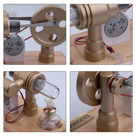 Enjomor Gamma Led Hot Air Stirling Engine Model Enjomor Gamma Led Hot