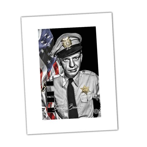 Deputy Barney Fife Of Mayberry Sheriff Department Glossy Print