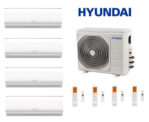 Klimatyzator Zestaw Multi Split Hyundai 4x 26 Kw Z Wifi Pakiet Zimowy • Cena Opinie