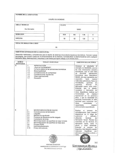 Diseño De Biomems Pdf