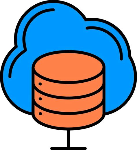 Cloud Server Line Filled Icon 36719828 Vector Art At Vecteezy
