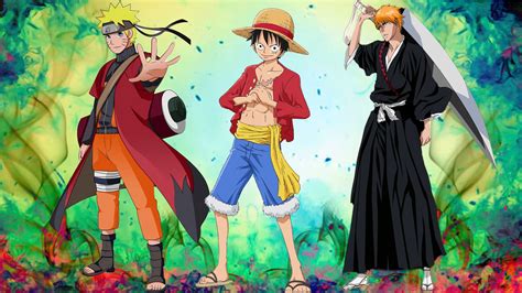 Naruto Luffy Ichigo Luffy Anime Naruto