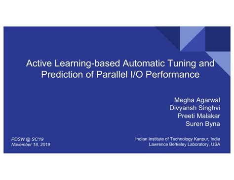 Ppt Active Learning Based Automatic Tuning And Prediction Of Parallel Powerpoint