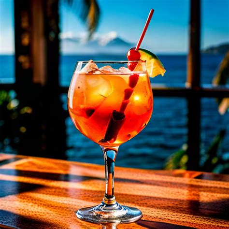 Tropical Eclipse Sumptuous And Tantalizing Cocktail With Rum And