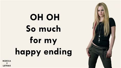 Avril Lavigne My Happy Ending Lyrics Youtube