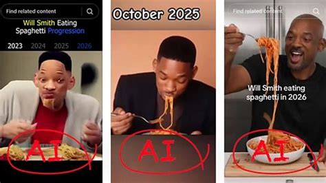 How Will Smith Eating Spaghetti Became The ‘test Of Ai Video Bbc