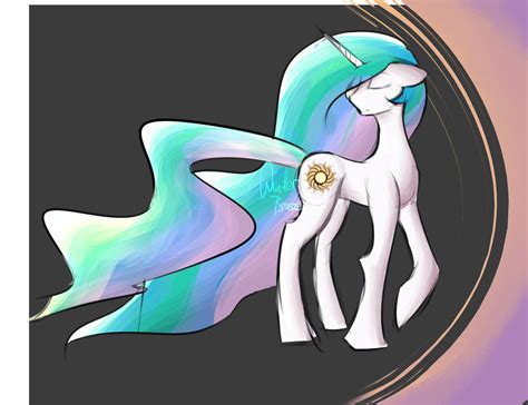 Princess Celestia Aka Sunbutt Sketch [mlp Fim] By Arctic Freezer On Deviantart