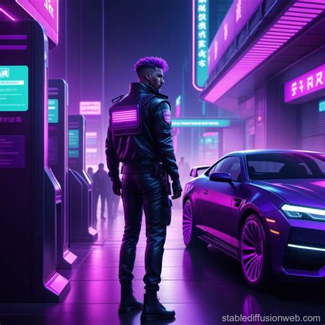 Man At Customs Checkpoint Stable Diffusion Online