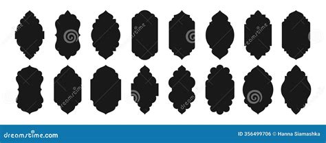 Islamic Window Shapes Black Muslim Architecture Frames Or Eid Mubarak