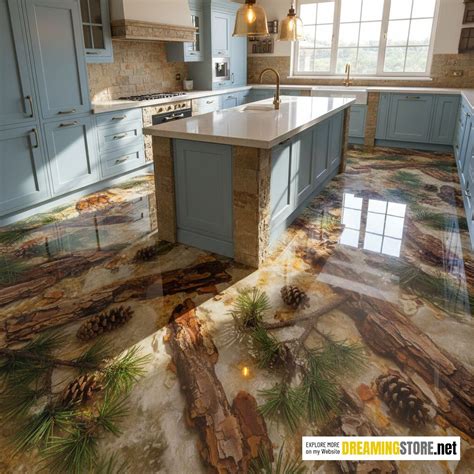 Go Rustic Chic With The Elegance Of Pine Tree Epoxy Flooring